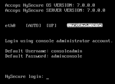 Custom Appliance Accops Hysecure 70 Knowledge Center